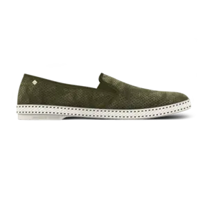 Rivieras Classic Suede Slip-on Loafer - Green