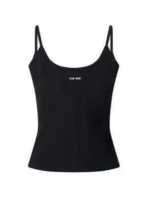 TEAM WANG DESIGN Sleeveless Tank Top With Eyelet Detail