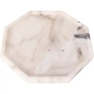 ARTIFACTS TRADING COMPANY™ Artifacts Trading Company Octagonal Marble Tray - White Matte