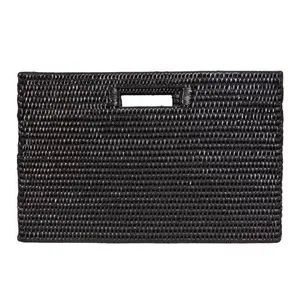 ARTIFACTS TRADING COMPANY™ Artifacts Rattan Rectangular Magazine Holder - Tudor Black