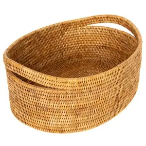 ARTIFACTS TRADING COMPANY™ Artifacts Rattan Oval Basket - Honey Brown