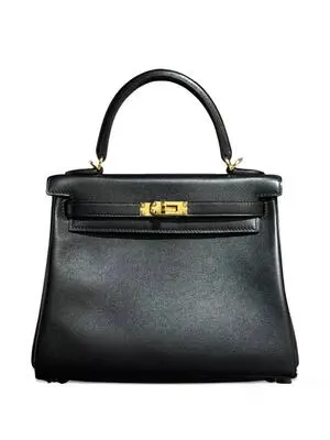 Hermès Kelly Retourne Leather Tote Bag - Black