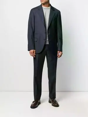 Brunello Cucinelli Single-breasted Tailored Blazer - Blue