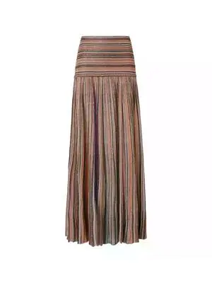 Missoni Striped Pleated Skirt