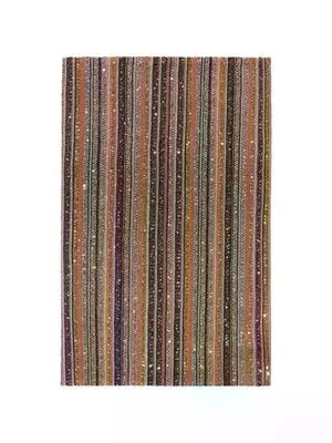 Missoni Striped Embellished Scarf - Brown