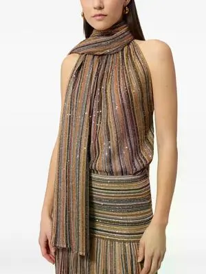 Missoni Striped Embellished Scarf