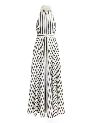 Ralph Lauren Eldred Striped Maxi Dress - White