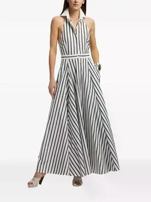 Ralph Lauren Eldred Striped Maxi Dress - White