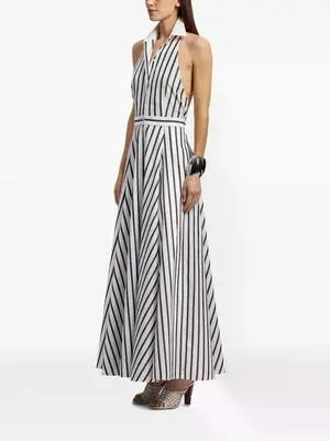 Ralph Lauren Eldred Striped Maxi Dress - White