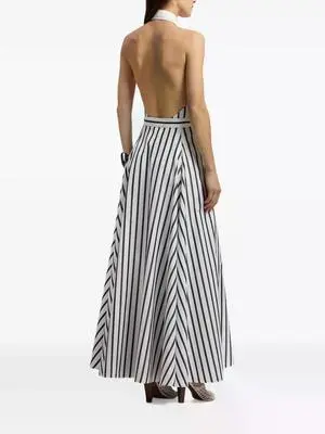 Ralph Lauren Eldred Striped Maxi Dress - White