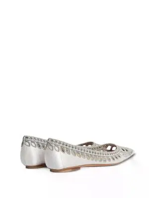Alberta Ferretti Cut-out Ballet Flats