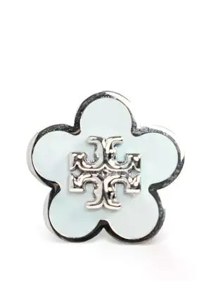 Tory Burch Flower Logo Stud Earrings