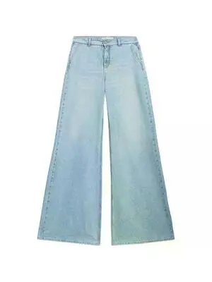 Blumarine Stone Washed Palazzo Pants