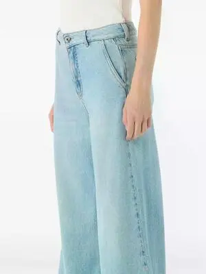Blumarine Stone Washed Palazzo Pants