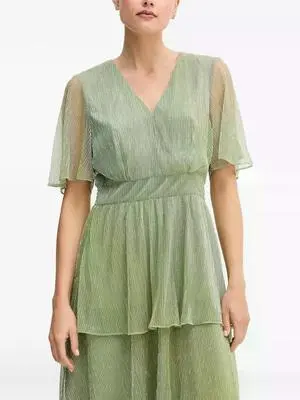 OUI Tiered V-neck Maxi Dress