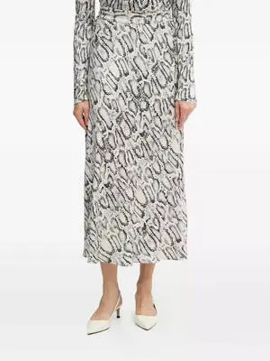 MARC AUREL Printed Midi Skirt