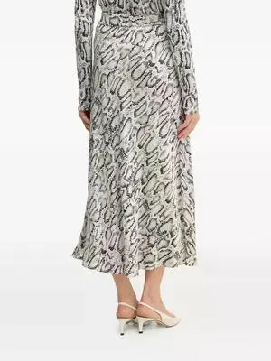 MARC AUREL Printed Midi Skirt