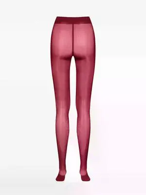 MAISON CLOSE Obsession Sheer Finish Tights - Red