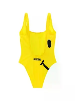 Moschino Smiley-print One Piece - Yellow