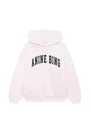 ANINE BING Harvey Logo-detail Hoodie - Pink