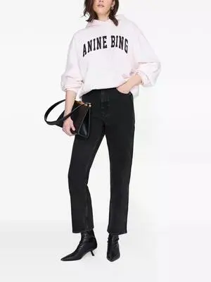 ANINE BING Harvey Logo-detail Hoodie - Pink