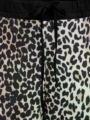 OUI Animal-print Drawstring Trousers