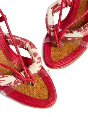 Dsquared2 Coiled Hibiscus Heeled Sandals