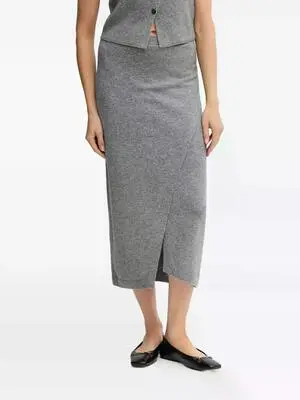 OUI Knitted Split Midi Skirt