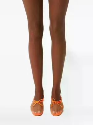 ODISSI Louise Bow-detail Ballet Flats