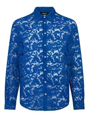 Dsquared2 Rebrodé-lace Long-sleeve Shirt