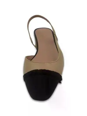 Roberto Festa Acanto Pointed Slingback Pumps - Neutrals