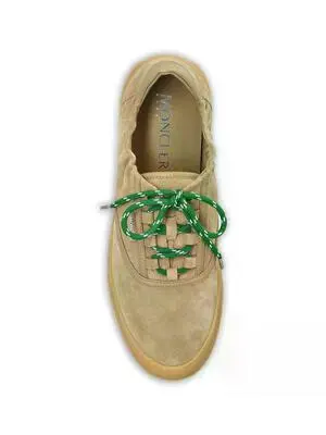 Moncler Lace-up Suede Sneakers - Neutrals