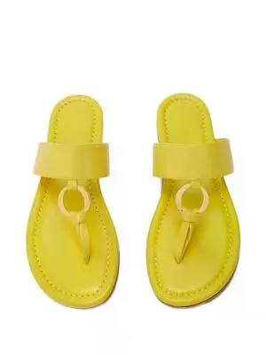 ODISSI Olivia Leather Sandals - Yellow