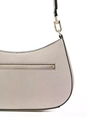 Guess Logo Charm Shoulder Bag - Neutrals