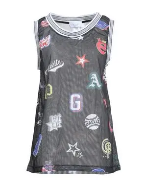GAËLLE PARIS Metallic Mesh Tank Top