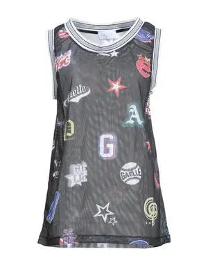 GAËLLE PARIS Metallic Mesh Tank Top