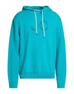 JACOB COHЁN Hooded Sweatshirt In Cotton And Polyamide - Blue