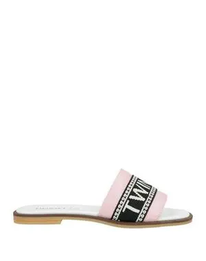 TWINSET Sandals In Leather - Pink