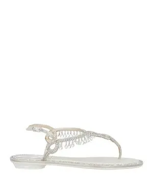 Women's Rene Caovilla Silver Sandals