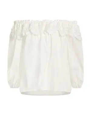 Liu Jo Poplin Top With Lace