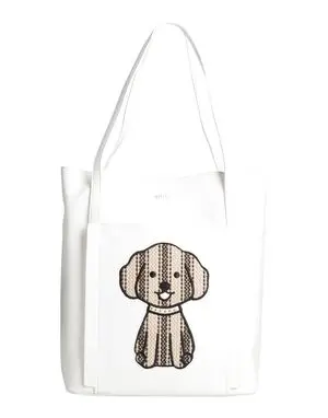 LE PANDORINE Shopper Bag With Appliqués And Embroidered Detail