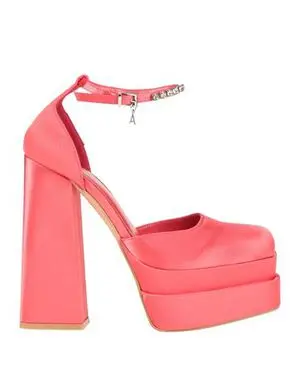 TWINSET Textile Fiber Platform Pumps - Red