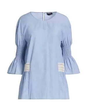 TRUSSARDI Woven Top With Appliqués And Embroidery