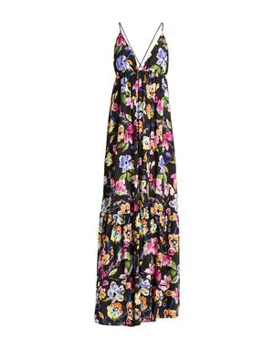8PM Flared Floral-print Maxi Dress