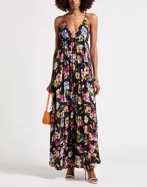 8PM Flared Floral-print Maxi Dress