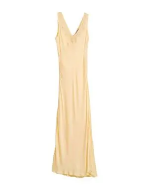 TWINSET Maxi Slip Dress With Lace Trims