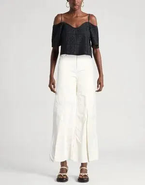 TWINSET Wide-leg Jeans - Ivory
