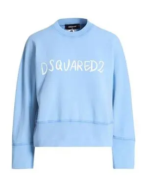 Dsquared2 Cotton Sweatshirt Light Blue