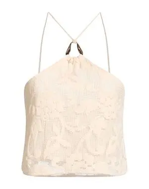 HAVEONE Crochet-knit Crop Top - Ivory