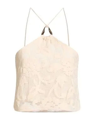 HAVEONE Crochet-knit Embellished Top